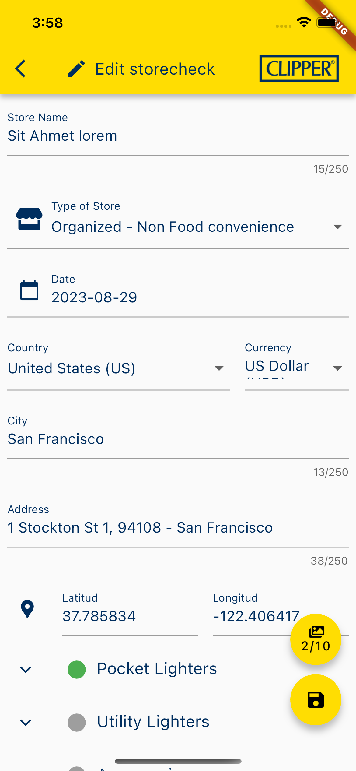 CLIPPER Private area | Storechecks App - Empowering Your Retail Team On and Off the Field